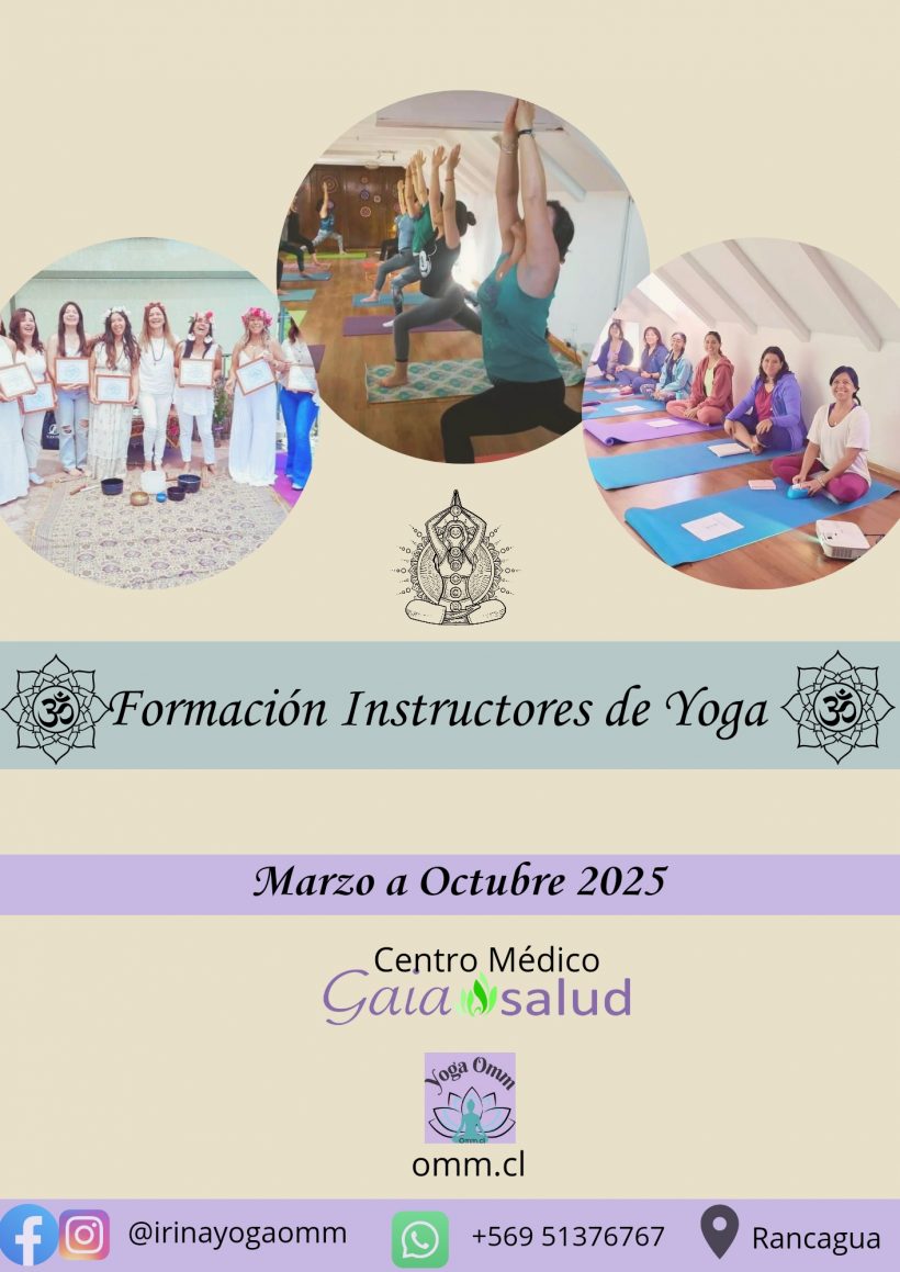 Formación Instructores de Yoga 2025 – Yoga Omm – Gaiasalud
